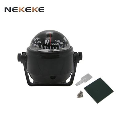 China ABS Body Marine Navigation Compass with Digital Display - 4.8cm Core Diameter, 86×72×64mm Size for Boating and Automotive Use for sale