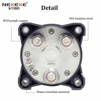China 48V Marine Battery Isolator Switch 500A Continuous Rating IP66 Waterproof Disconnect with M10 Terminal Studs for sale