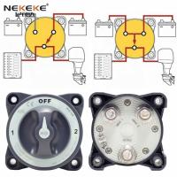 China 48V Marine Battery Isolator Switch 500A Continuous Rating IP66 Waterproof Disconnect with M10 Terminal Studs for sale
