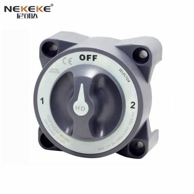 China 48V Marine Battery Isolator Switch 500A Continuous Rating IP66 Waterproof Disconnect with M10 Terminal Studs for sale