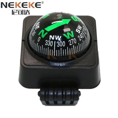 China Adjustable Nautical Dashboard Compass 67×57×60mm Digital Display Shockproof for Marine Car Navigation for sale