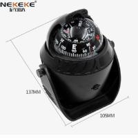 China ABS Marine Digital Dashboard Compass 102×94×37mm with 12V Backlight and Magnetic Declination Adjustment for sale