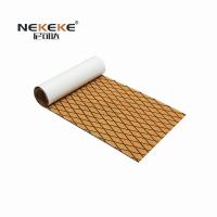 China EVA Marine Artificial Teak Decking Non-Slip Mat 6mm Thick Diamond Pattern in 90×240cm and 120×240cm Sizes for sale