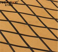 China EVA Marine Artificial Teak Decking Non-Slip Mat 6mm Thick Diamond Pattern in 90×240cm and 120×240cm Sizes for sale