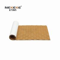 China EVA Marine Artificial Teak Decking Non-Slip Mat 6mm Thick Diamond Pattern in 90×240cm and 120×240cm Sizes for sale