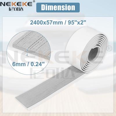 China Custom Size EVA Marine Decking Edge Strip Anti-Slip Protection with Variable Thickness for Ship Decks and Pool Areas for sale