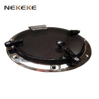 China Custom 316L Stainless Steel Marine Porthole Windows D200-D300mm for Yacht RV Boat with 6mm Tempered Glass for sale