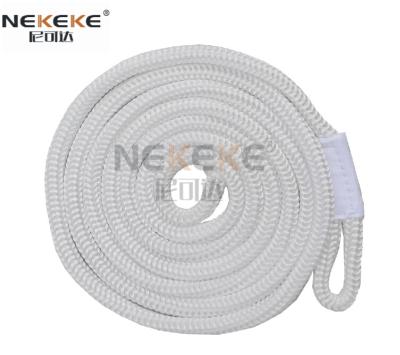 China PP Braided Marine Rope 1.5m Black White - Floating Polypropylene Mooring Line for Yacht Fenders for sale