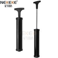 China Black PVC Manual Air Pump for Marine Buoys 24-37cm Portable Hand Pump for Yacht Fenders for sale