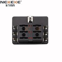 China Waterproof 6-Way Marine Fuse Box with LED Indicators - 30A per Circuit, 100A Total Capacity for sale