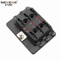 China Waterproof 6-Way Marine Fuse Box with LED Indicators - 30A per Circuit, 100A Total Capacity for sale