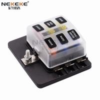 China Waterproof 6-Way Marine Fuse Box with LED Indicators - 30A per Circuit, 100A Total Capacity for sale