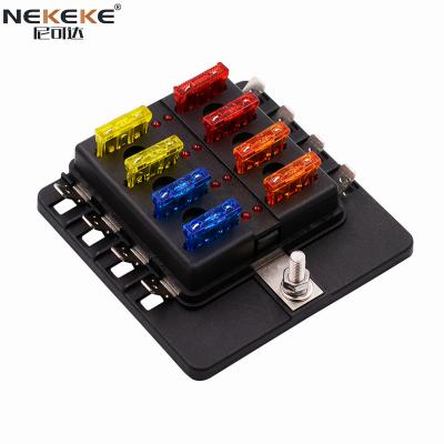 China 6-Way Marine Fuse Box with LED Indicators - 30A per Circuit, 32V DC Rating, Vibration Resistant Design for sale