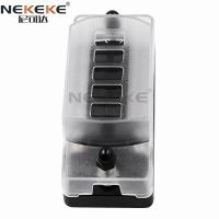 China 6-Way Marine Fuse Box 12×5×5.2cm Waterproof with Integrated Bus Bar for #4-6 AWG Main Wires for sale
