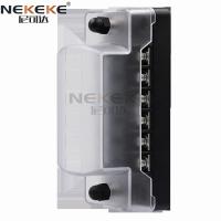 China 6-Way Marine Fuse Box 12×5×5.2cm Waterproof with Integrated Bus Bar for #4-6 AWG Main Wires for sale