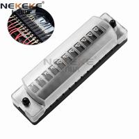 China 12 Way Waterproof Marine Fuse Panel with Negative Bus - 12V/24V, 20A per Circuit, 75A Total Capacity for sale