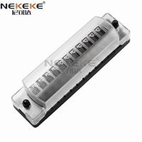 China 12 Way Waterproof Marine Fuse Panel with Negative Bus - 12V/24V, 20A per Circuit, 75A Total Capacity for sale