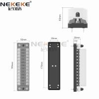 China 12 Way Waterproof Marine Fuse Panel with Negative Bus - 12V/24V, 20A per Circuit, 75A Total Capacity for sale