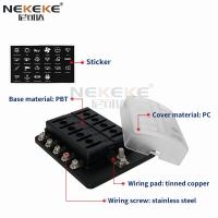 China 10 Circuit Marine Fuse Box with Waterproof Cover 32V DC 100A Total Capacity for Automotive and Marine Applications for sale