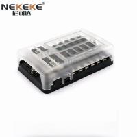 China 12V 24V Waterproof Marine Fuse Box with Negative Bus - 12 Way Blade Fuse Block 30A per Circuit 100A Total for sale