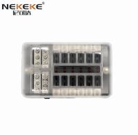 China 12V 24V Waterproof Marine Fuse Box with Negative Bus - 12 Way Blade Fuse Block 30A per Circuit 100A Total for sale