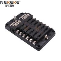 China 12V 24V Waterproof Marine Fuse Box with Negative Bus - 12 Way Blade Fuse Block 30A per Circuit 100A Total for sale
