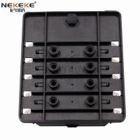 China 10-Way Waterproof Marine Fuse Block with LED Indicators - 30A per Circuit, 100A Total Capacity, 100×85mm for sale