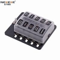 China 10-Way Waterproof Marine Fuse Block with LED Indicators - 30A per Circuit, 100A Total Capacity, 100×85mm for sale