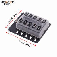 China 10-Way Waterproof Marine Fuse Block with LED Indicators - 30A per Circuit, 100A Total Capacity, 100×85mm for sale
