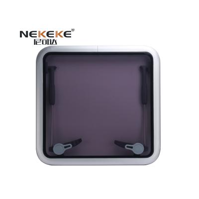 China Customizable Aluminum Boat Window Rectangular Watertight Marine Hatch 276mm to 692mm Sizes with 15mm Thickness for sale