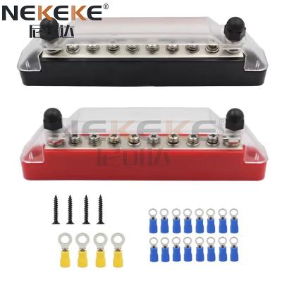 China Marine Bus Bar Terminal Block 300V AC 150A DC with Waterproof Cover for Auto Yacht Power Distribution for sale