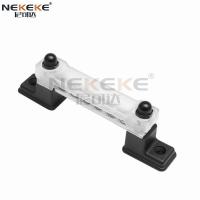 China 6P 150A Marine Power Bus Bar Copper Nickel Distribution Block with M4/M6 Studs and Waterproof Cover for sale
