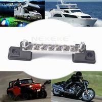 China 6P 150A Marine Power Bus Bar Copper Nickel Distribution Block with M4/M6 Studs and Waterproof Cover for sale