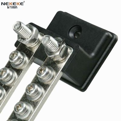 China Marine Power Distribution Terminal Block 150A DC Bus Bar with 300V AC Rating and M6 Studs for Electrical Systems for sale