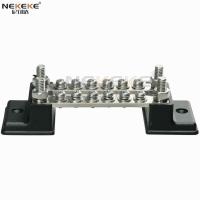 China Marine Power Distribution Terminal Block 150A DC Bus Bar with 300V AC Rating and M6 Studs for Electrical Systems for sale