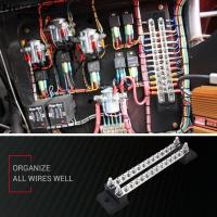 China 12 Way Dual Marine Bus Bar 130A AC / 150A DC Power Distribution Block with M6 Studs and Transparent Cover for sale