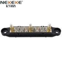 China M6 Screw Stud Marine Bus Bar PA66 Terminal Block 250A 48V DC with Protective Cover for Boat Wiring for sale