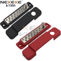 China 150A Marine Power Distribution Bus Bar with 32 Terminals, 300V AC/48V DC Voltage Rating for Boats and Solar Systems for sale