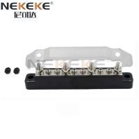 China 12V Marine Power Distribution Bus Bar Terminal Block with Waterproof Cover - 150A DC, 48V Rating for sale