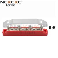 China 12V Marine Power Distribution Bus Bar Terminal Block with Waterproof Cover - 150A DC, 48V Rating for sale