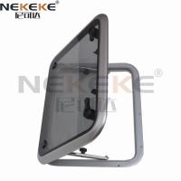 China Rectangular Aluminum Marine Deck Hatch with 6mm Smoke Grey Tempered Glass - Custom Sizes 325×425mm to 625×675mm for sale