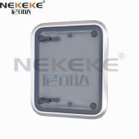 China Rectangular Aluminum Marine Deck Hatch with 6mm Smoke Grey Tempered Glass - Custom Sizes 325×425mm to 625×675mm for sale