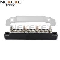 China M6 Terminal Studs Marine Bus Bar - 10 Way Power Distribution Block with 130A AC / 150A DC Capacity and PA66 Base for sale