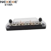 China M6 Terminal Studs Marine Bus Bar - 10 Way Power Distribution Block with 130A AC / 150A DC Capacity and PA66 Base for sale