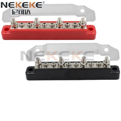 China M6 Terminal Studs Marine Bus Bar - 10 Way Power Distribution Block with 130A AC / 150A DC Capacity and PA66 Base for sale