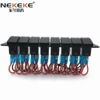 China IP65 Waterproof 8 Gang Marine Switch Panel 24V 20A with Aluminum Construction for Boats and Vehicles for sale