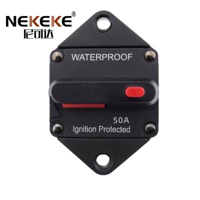 China 12V 48V Waterproof Circuit Breaker 30A-300A IP67 Rated for Auto Marine Boat RV Electrical Systems for sale