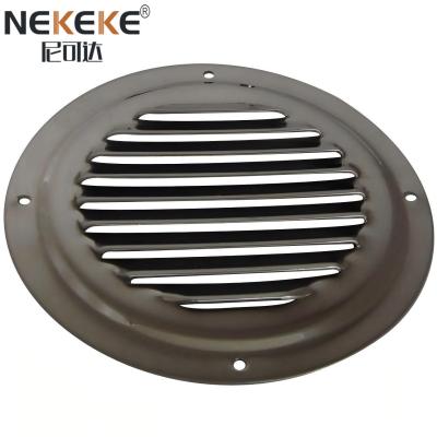 China Stainless Steel Round Ventilation Louvers 100mm & 130mm Diameter 1mm Thickness for Marine Boats Yachts for sale