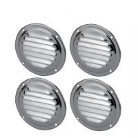 China Stainless Steel Round Ventilation Louvers 100mm & 130mm Diameter 1mm Thickness for Marine Boats Yachts for sale
