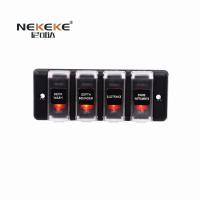 China 4 Gang 12V Waterproof Marine Rocker Switch Panel ON OFF Toggle Switch Panel For Boat for sale